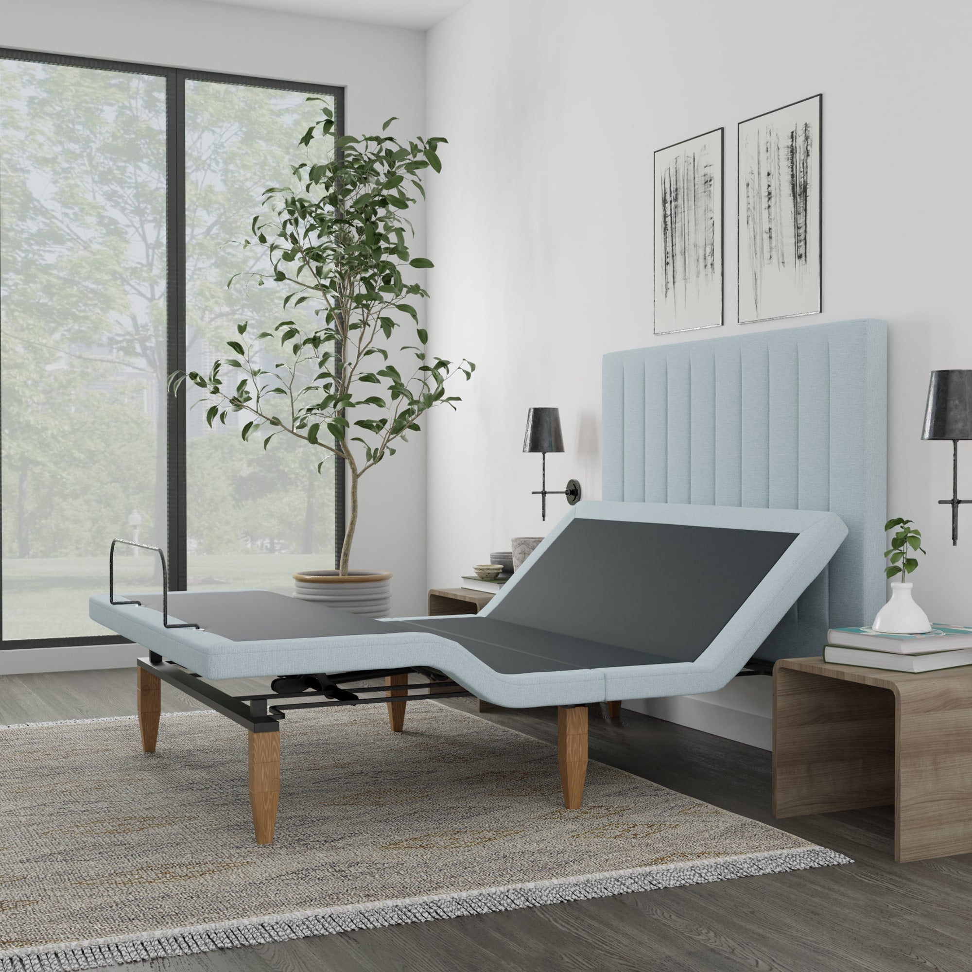 ALEX ADJUSTABLE BASE WITH HEADBOARD – Royal Therapy